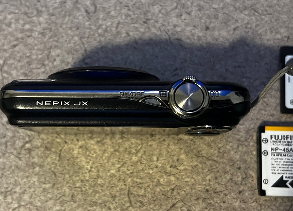 Fujifilm Nepix Jx 16.0MP Black Digital Camera Tested Working With Card ...