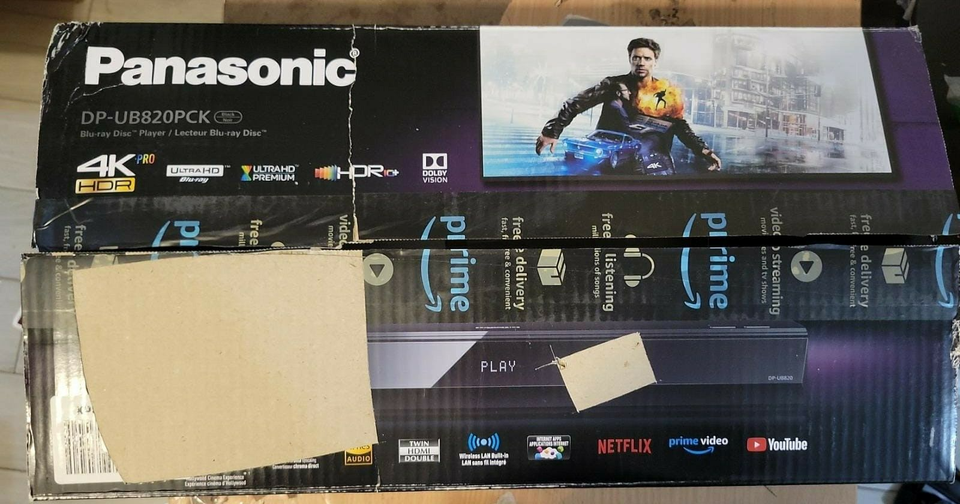 Panasonic DP-UB820-K Streaming 4K Ultra HD Blue Ray Player in Open Box ...