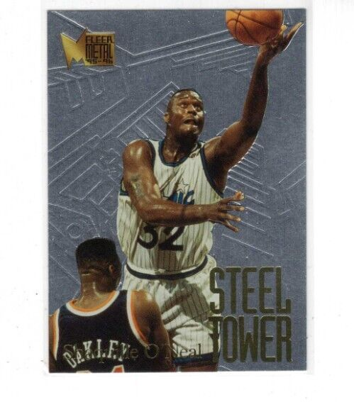 Shaquille O'Neal 1995 Fleer Metal Steel Tower #7 1-B | eBay