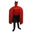 MENS RED DEVIL HALLOWEEN FANCY DRESS COSTUME CAPE MUSCLE CHEST HORNS ...