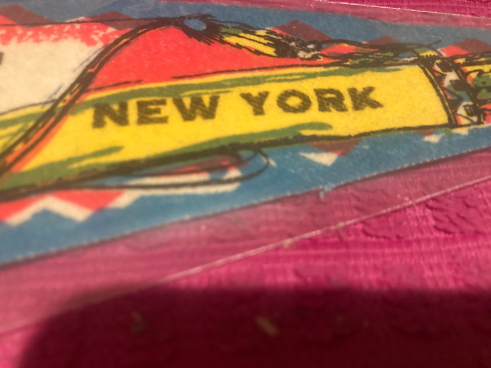 Rare VTG Pennant Indian Lake NY New York Native American HEADDRESS ...