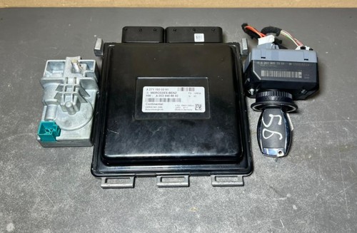 10-14 Mercedes-Benz W204 ECU Engine Control Module Ignition Key Switch ...