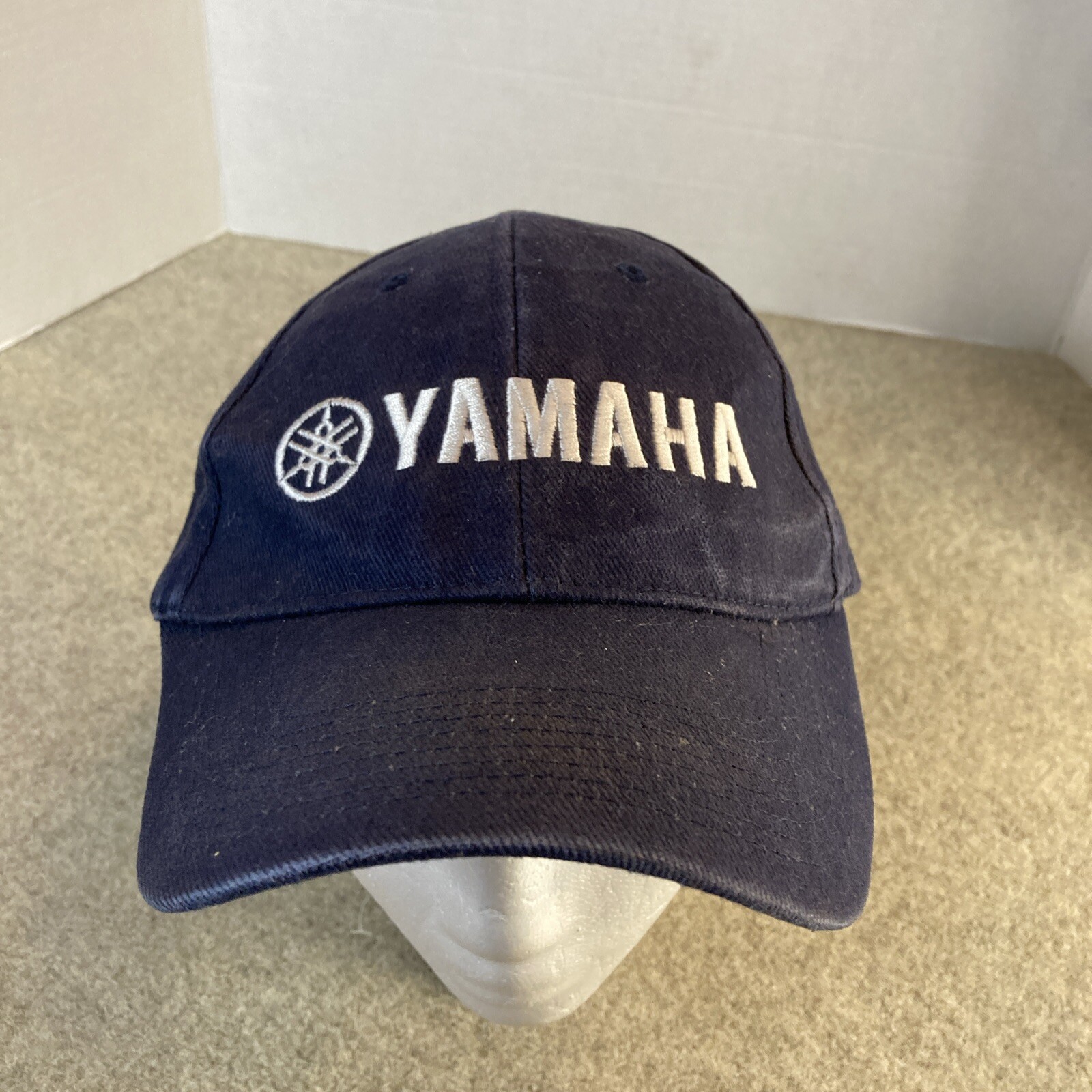 Yamaha Logo Navy Blue Baseball Cap Hat Strapback - Gem