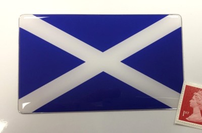 Scottish Saltire Flag Sticker Super Shiny Domed Finish 100mm Scotland ...