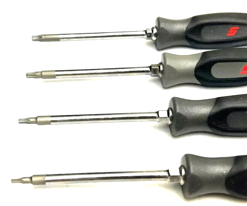 New Snap-on™ SGTX40BDT 4-pc TITANIUM Soft Grip Mini Torx Screwdriver ...