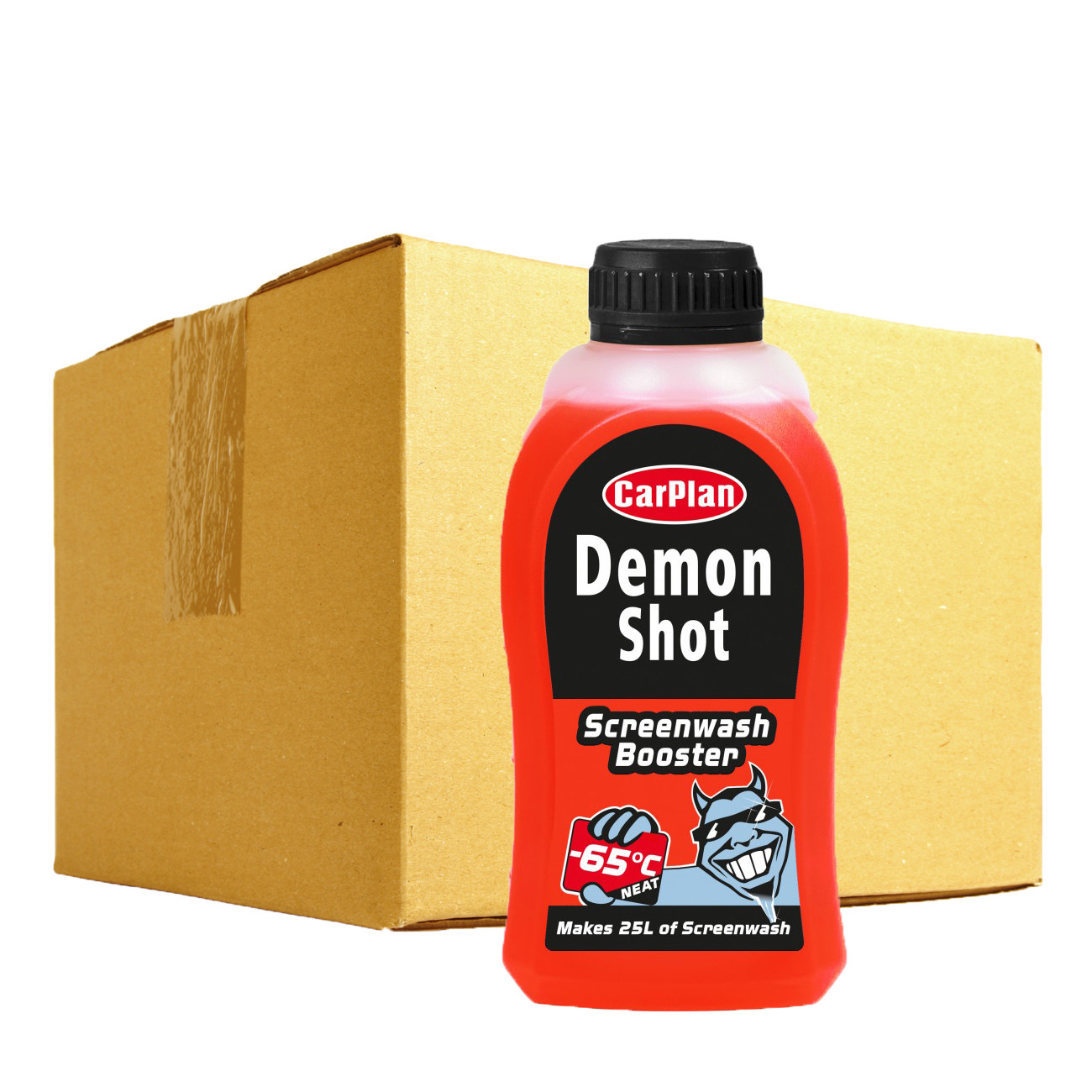 6 x Carplan Demon Shot Screenwash Booster Car Windscreen Cleaner ...