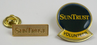 Lot of 2 SunTrust Bank Lapel Pins - Bought out by Truist Bank in 2019 ...