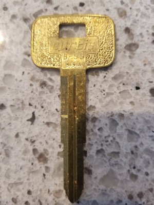 GM BLANK KEY B-55 GOLD UNCUT CURTIS KEY | eBay
