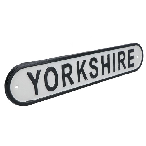 Yorkshire Cast Iron Sign Plaque Wall Door Fence Gate Post House Garden ...