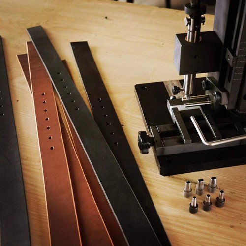 leather Belt Punching Machine Multi-function Hand Crank Belt Strap Hole ...