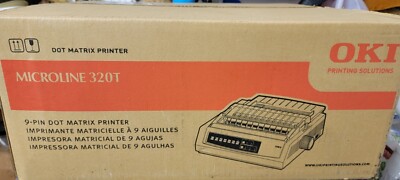 Okidata MICROLINE 320 (62411601) Turbo 9 Pin Dot Matrix Printer - White ...