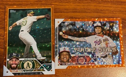 2023 Topps Orange Foil Lot #8 Sam Moll #242/299,#35 CJ Abrams #167/299 ...