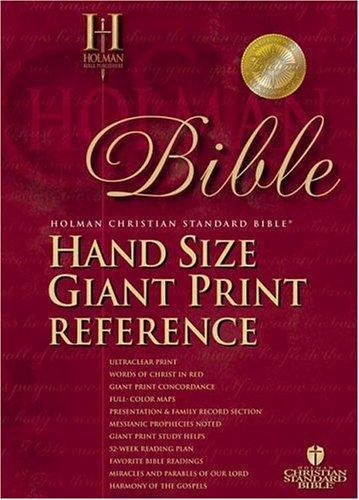 HCSB Hand Size Giant Print Bible (Black Bonded Leather) by Holman Bible ...