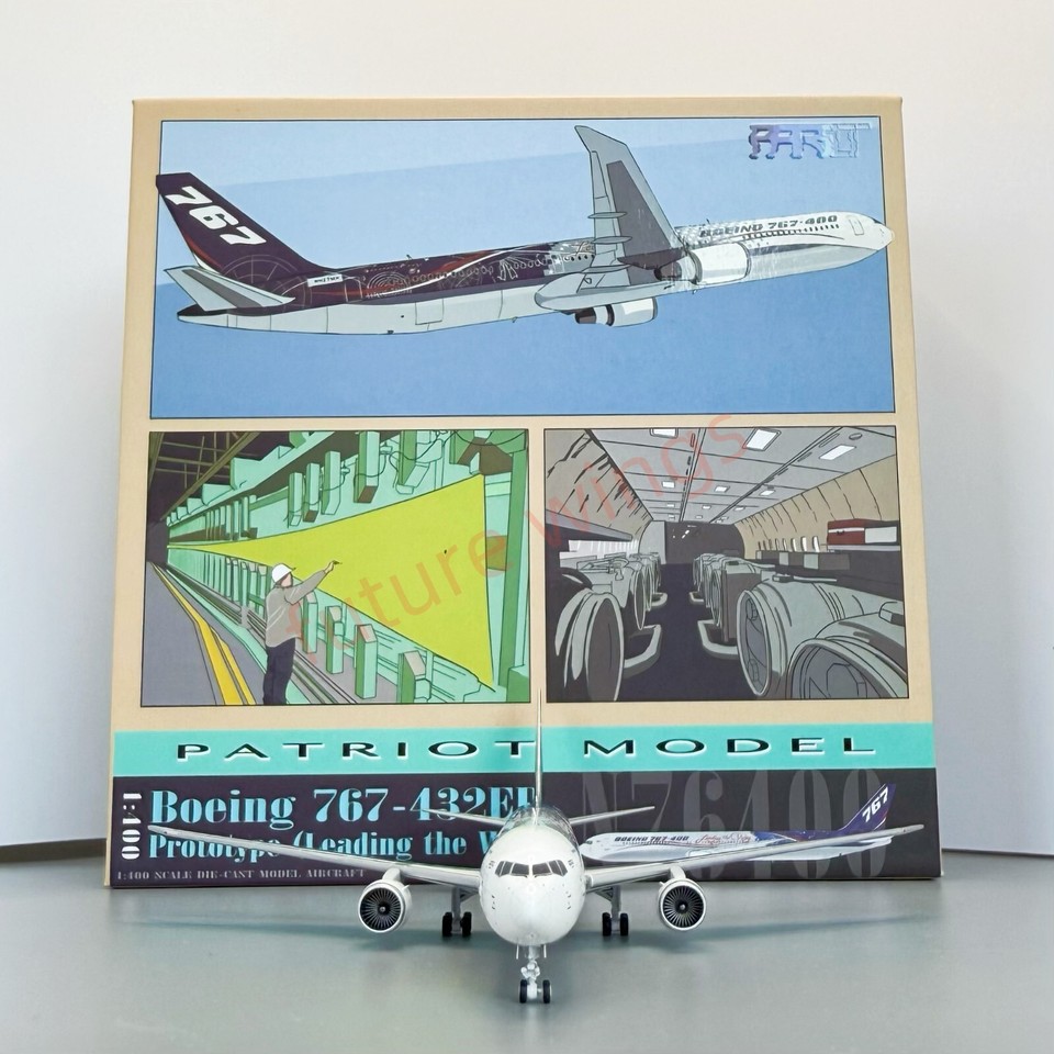 1:400 Patriot Boeing B767-400 N76400 Diecast Aircraft Model+Free ...