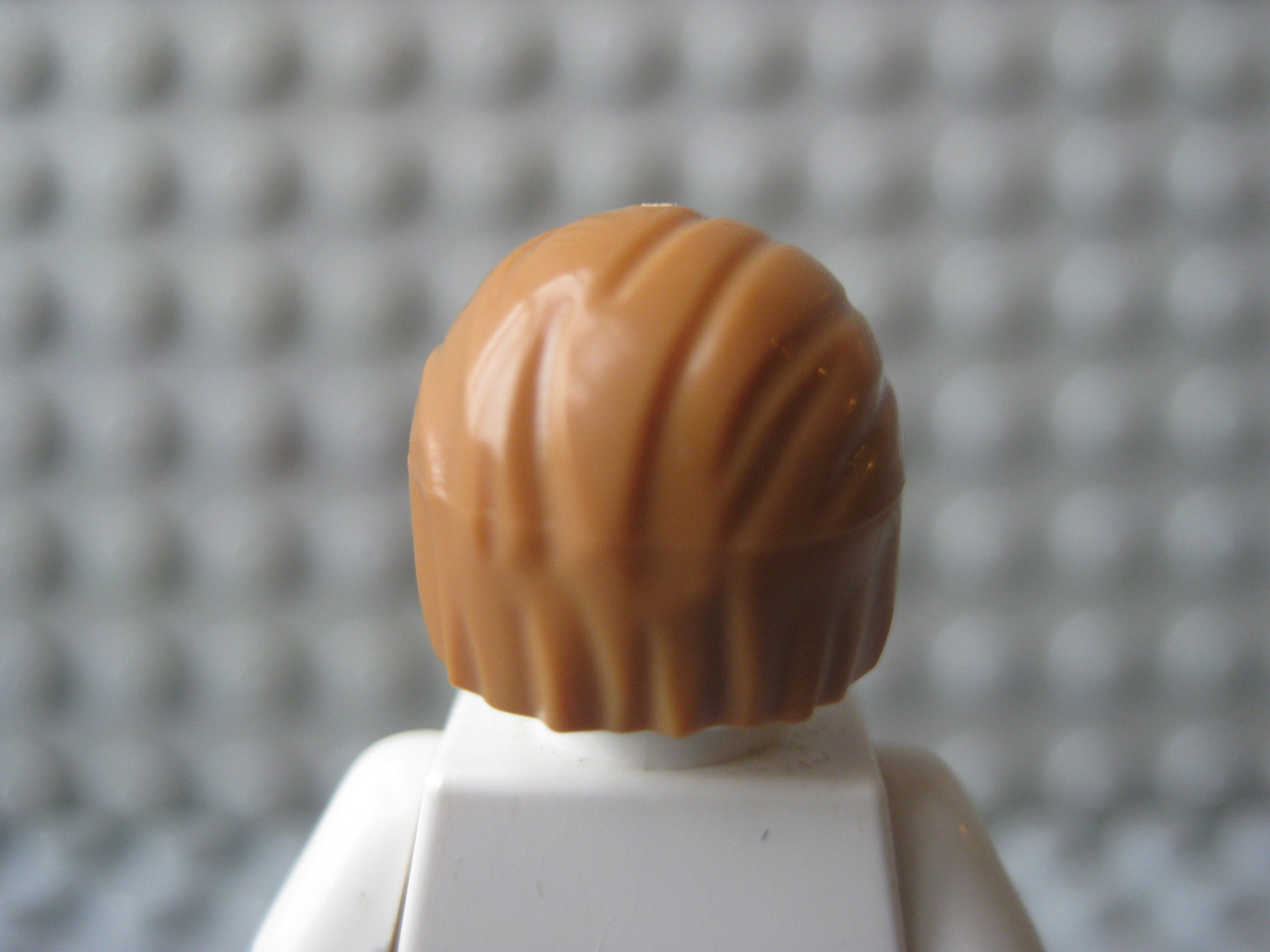Lego SLICKED BACK HAIR Combed Minifigure Med. Dark Flesh Headgear NEW ...