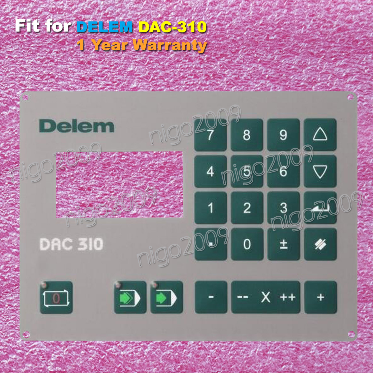 1PC New Membrane Keypad for DELEM DAC-310, DELEM DAC310 Key Mask 1 Year Warranty | eBay