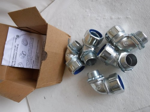 ( lot of 5 ) Thomas & Betts 5254 1" Non Insulated 90 liquid Tight ...