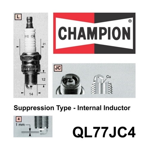 New CHAMPION Performance Driven Quality Marine Spark Plug #QL77JC4 ...