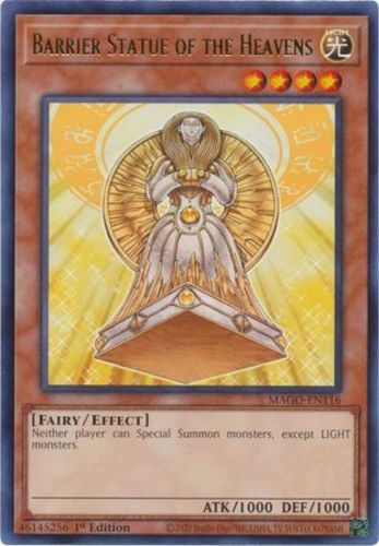 Barrier Statue of the Heavens - MAGO-EN116 - Rare - 1st Edition x3 ...