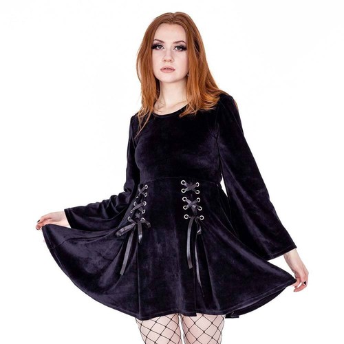 Poizen Industries Marion Velvet Babydoll Dress • Ships in 2-4 Weeks ...