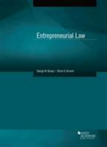 Entrepreneurial Law by George Kuney and Brian Krumm (2019, Trade ...