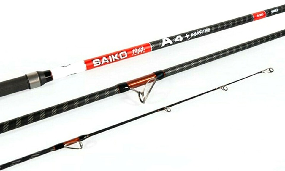 YUKI SAIKO A4 PLUS SENSITIVE SURF ROD SEA FISHING 3pc CARBON ...
