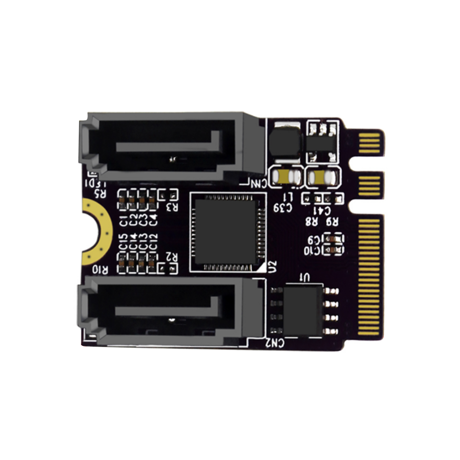 M2 to SATA3.0 Expansion Card WiFi M.2 (A+E Key) to SATA Hard Disk ...