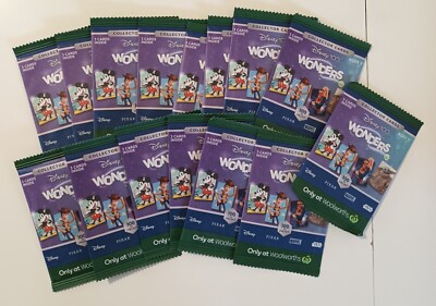 15x Woolworths Disney 100 Wonders Collector Card Packs New Unopened ...