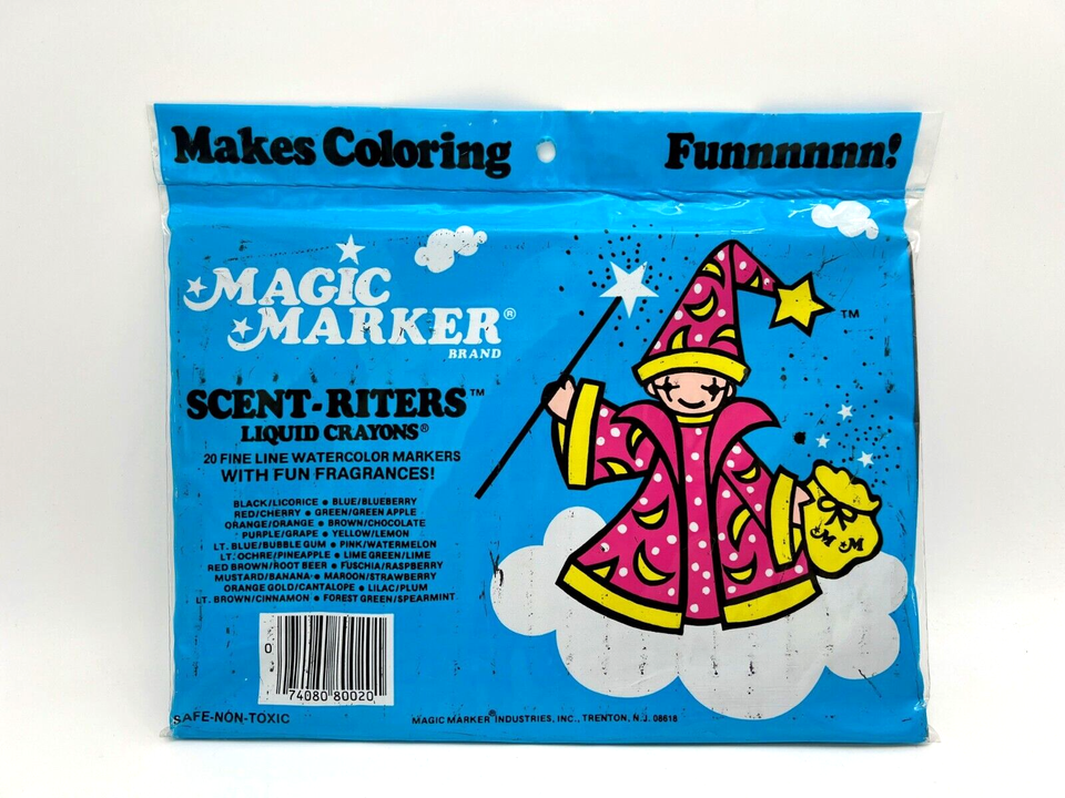 Vintage Magic Marker SCENT-RITERS Liquid Crayon Watercolor Markers w ...