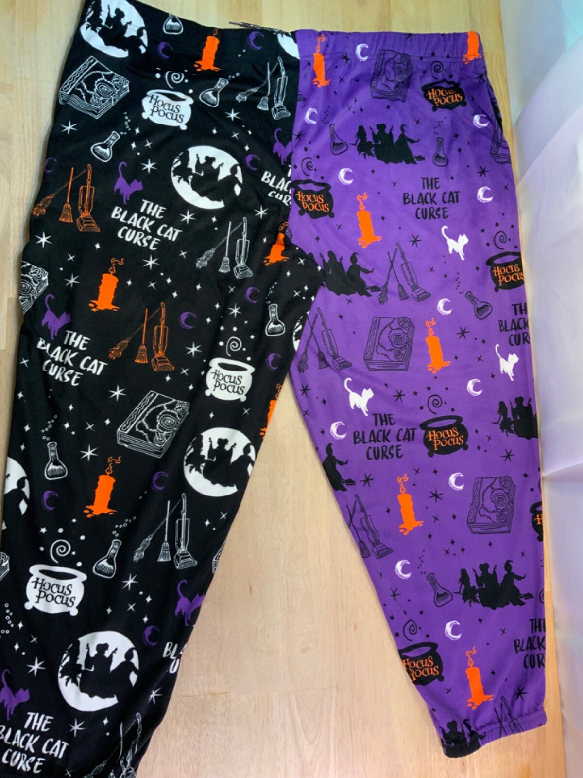 New Ladies Disney Hocus Pocus Theme Halloween PJ Joggers has Pockets ...