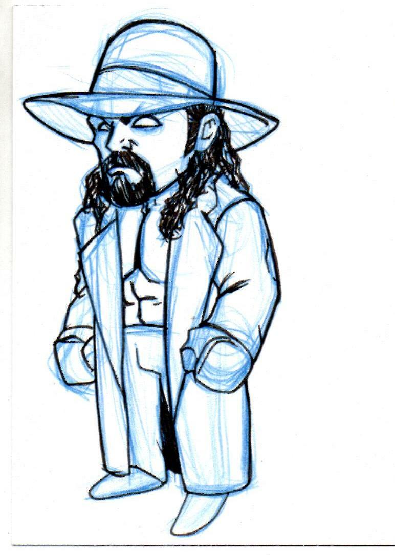 Undertaker Drawing Undertaker Original Art – Cool Monkey Press