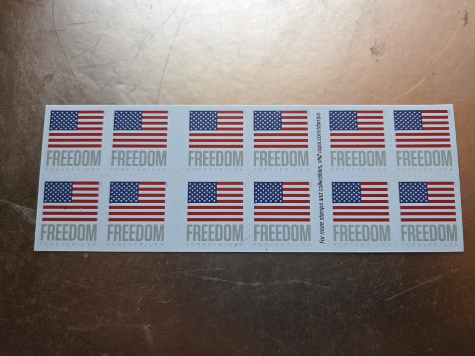 Authentic USPS First-Class Freedom Forever Stamps - Self Adhesive 20ct ...