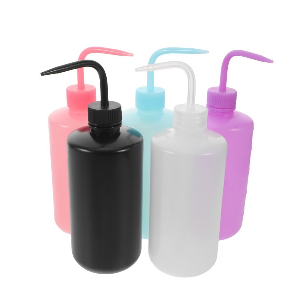 5PCS 500ML Plastic Eyelash Water Bottle - Squeeze Wash Squirt Bottles ...