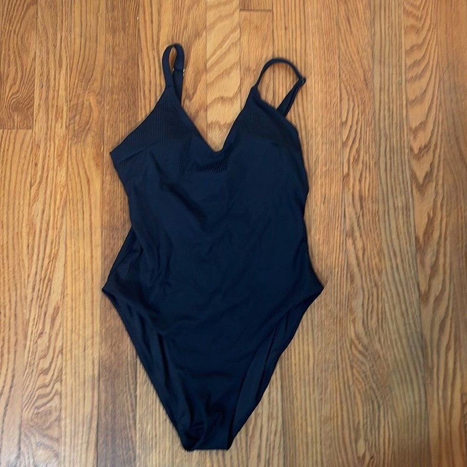 Andie The Marco One Piece LT Rib Swimsuit Black Size M Tall NWT long ...