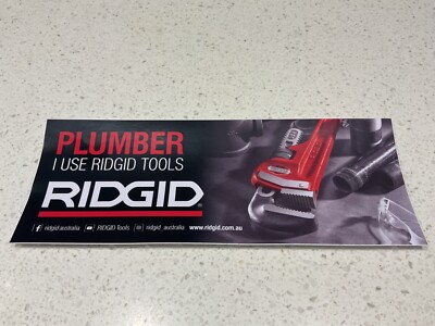 RIDGID TOOLS OFFICIAL STICKER, INDUSTRIAL,WRENCHES,PLUMBING,HAND ...