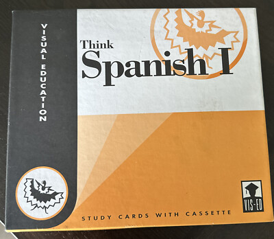 Think Spanish I by Vis-Ed (Visual Ed) study cards w/cassette | eBay