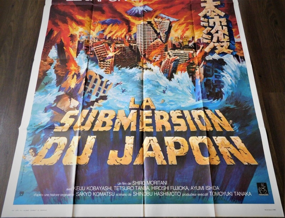 Submersion of Japan French Movie Poster Original 47"63 1973 Shirō ...