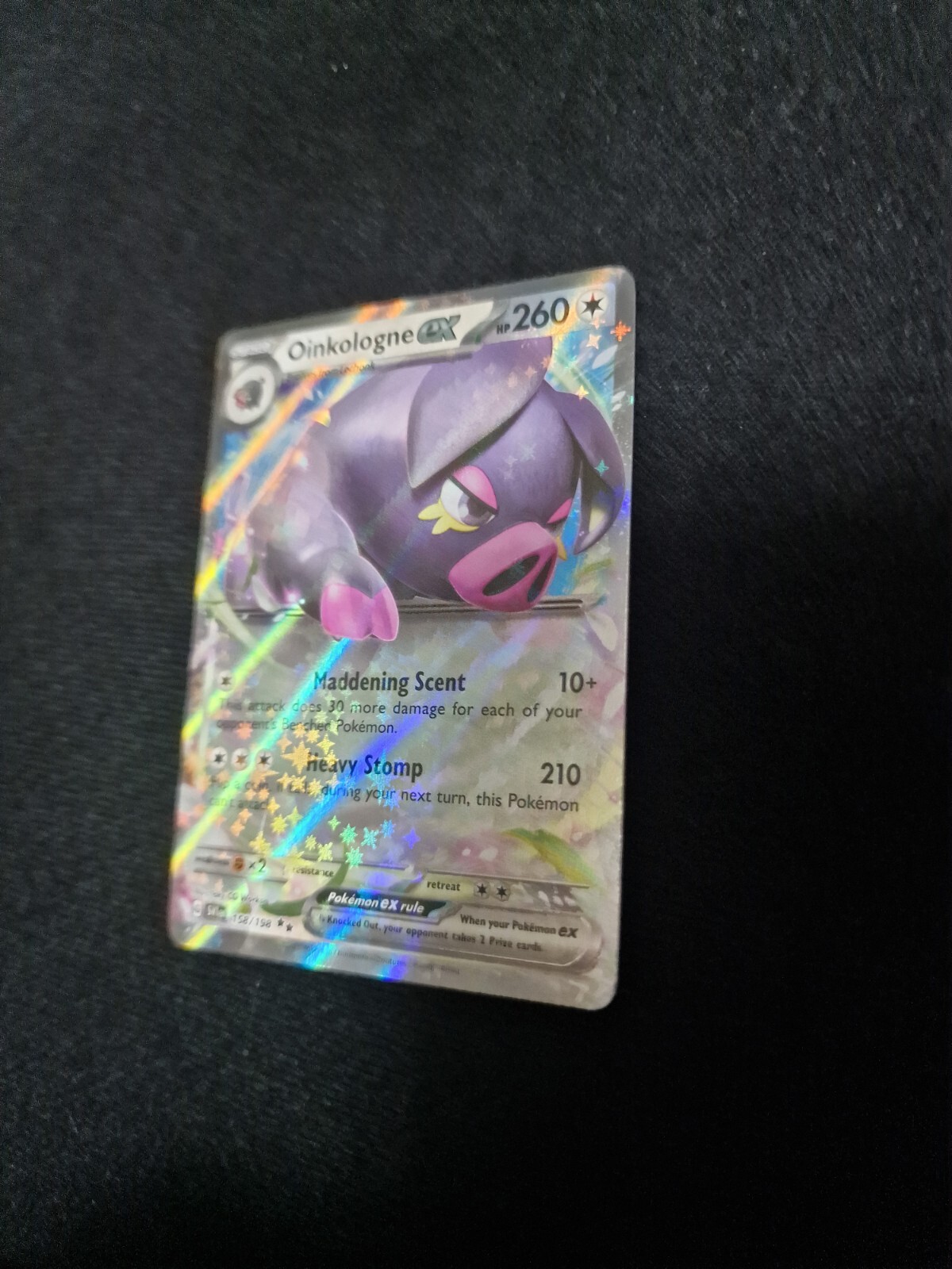 Pokémon TCG Oinkalogne ex Scarlet & Violet Base Set 158/198 Holo Double ...