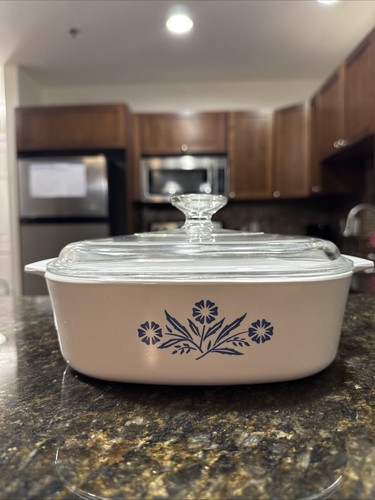 Vintage Corning Ware A-2-B Blue Cornflower 2 Quart Casserole Dish with ...