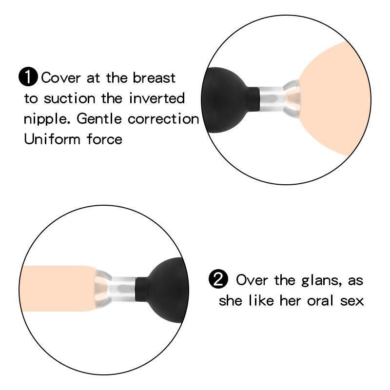 Shock Nipple Pump Sucker Breast Enlargement E-stim Women-Breast Cup ...