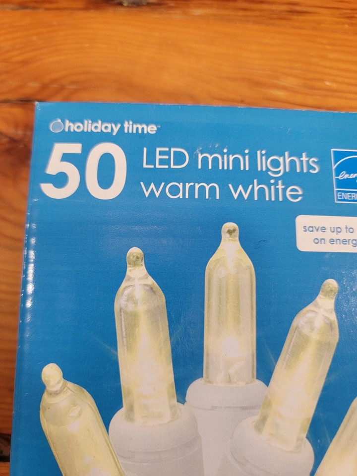 Set of 50 Warm White LED Mini Lights White Wire ~ Wedding/Event ...