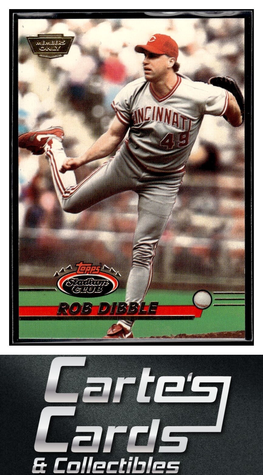 Rob Dibble 1993 Topps Stadium Club Members Only #369 Cincinnati Reds | eBay