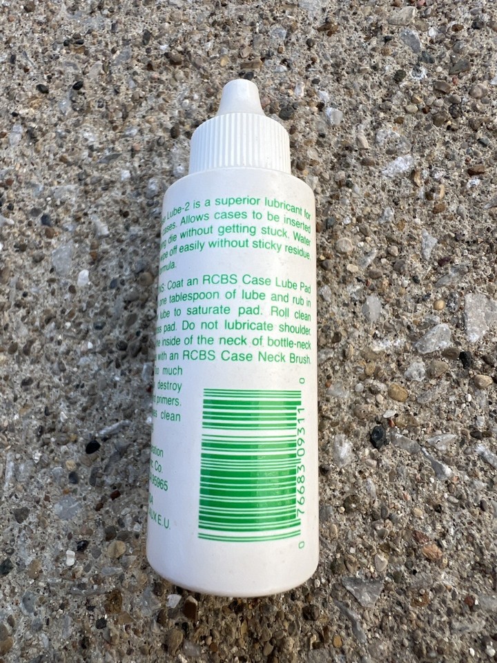 RCBS Case Lube 2 Water Soluble Lubricant Non-toxic 2 oz. Bottle 9311 | eBay
