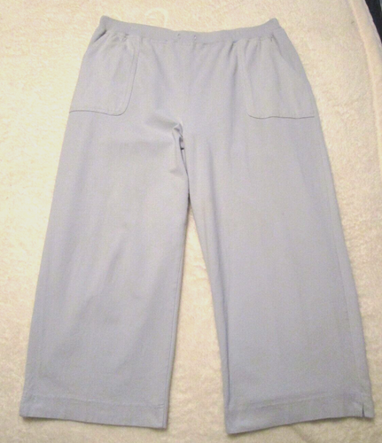 Basic Editions Lt. Powder Blue Capri Lounge Sweat Pants - Size XL | eBay