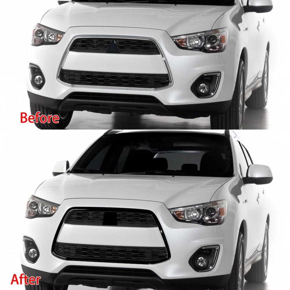 Front Bumper Grille Grill For 2013 2014 2015 Mitsubishi Outlander Sport ...
