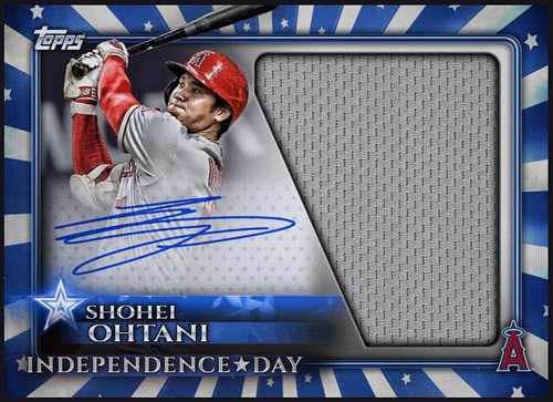 2023 Topps Blue Signature Shohei Ohtani Patch Autograph Rare MLB ...