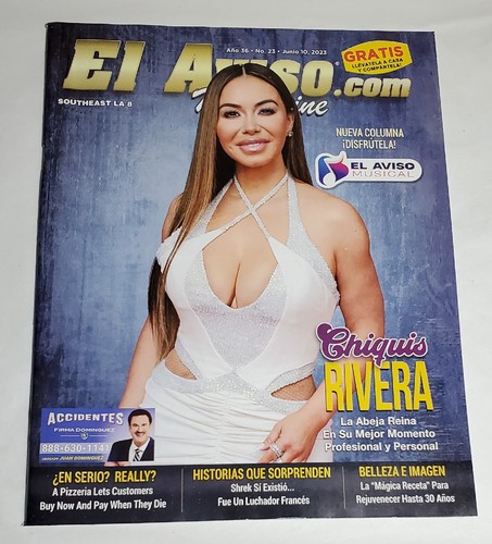 El Aviso Magazine Chiquis Rivera - June 2023 | eBay