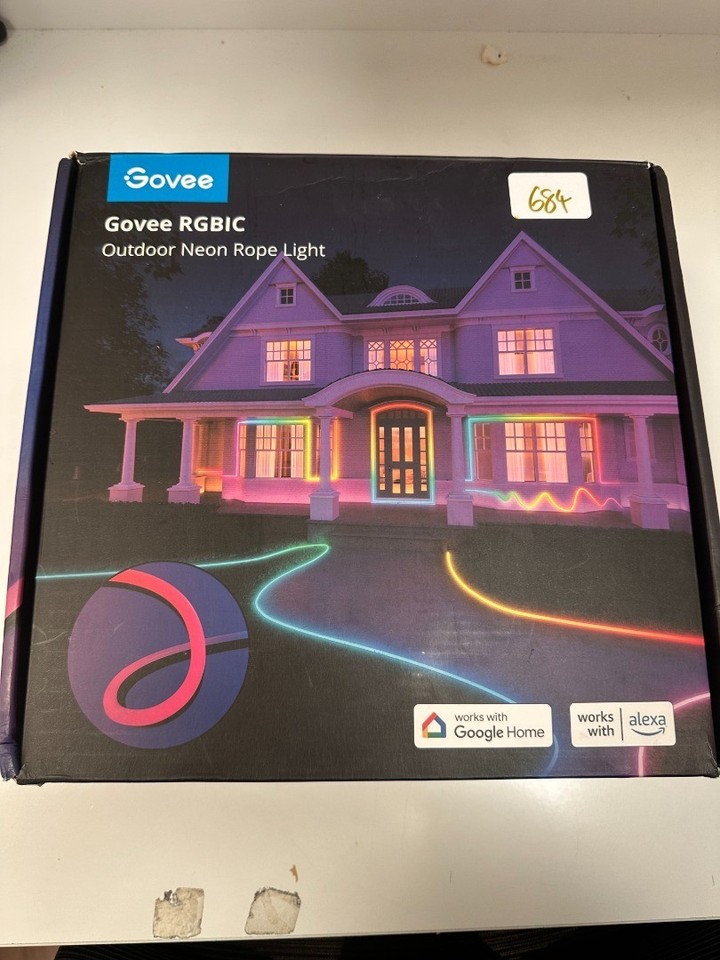 LED Rope Lights Outdoor Neon LED Strip 10M RGBIC Smart Home //4688 ...