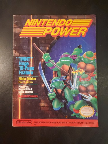 Nintendo Power #6 May/June 1989 TMNT cover! 1st published J Scott ...