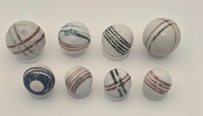 LOT OF 8 VINTAGE GERMAN CLAY MARBLES #113 | eBay